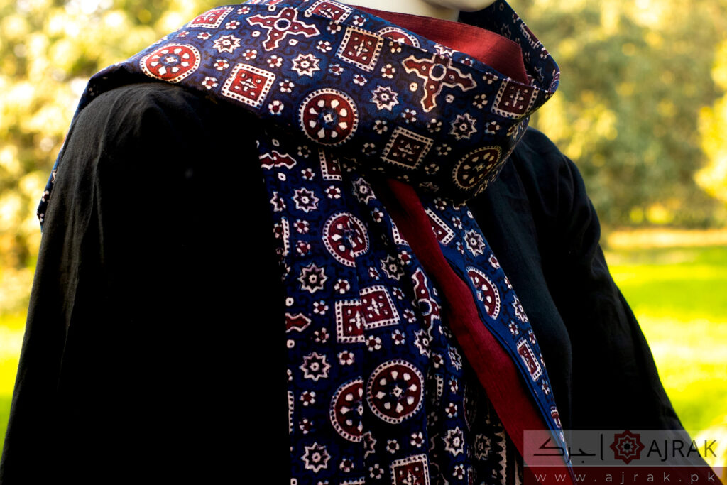 Jileb | Blue Ajrak | Original Handmade Ajrak