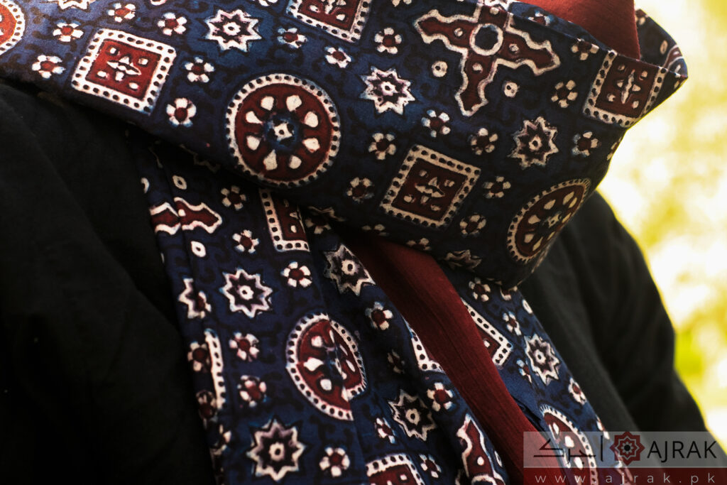 Jileb | Blue Ajrak | Original Handmade Ajrak