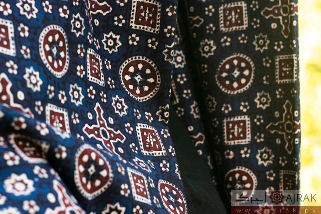 Jileb | Blue Ajrak | Original Handmade Ajrak