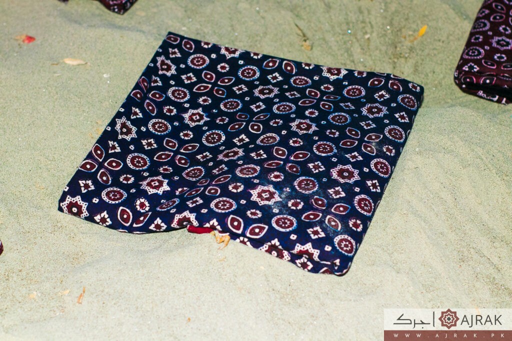 Kharik | Blue Ajrak | Original Handmade Ajrak